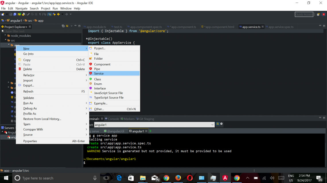 Testing Of Angular 4 Apps Using Angular Ide Dunebook