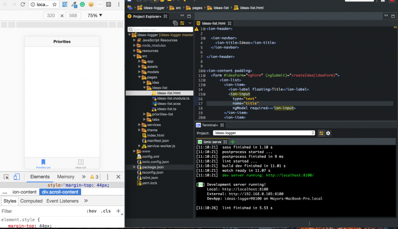 Building A Cross Platform Android And Ios App Using Ionic Angular Dunebook