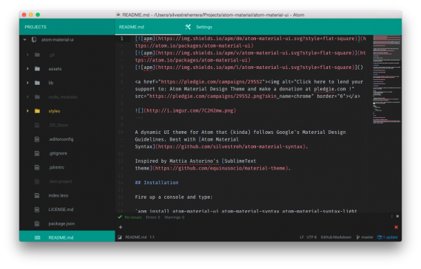 Top 10 Best Themes for Atom Editor for elegant development