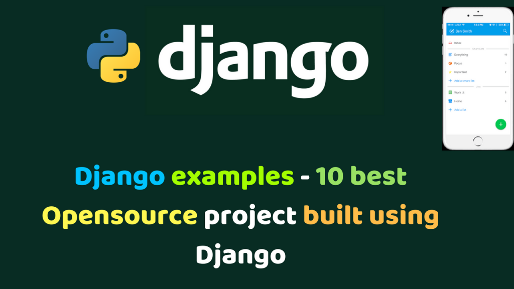 Top Opensource Django projects - Django examples Top Opensource Django projects - Django examples