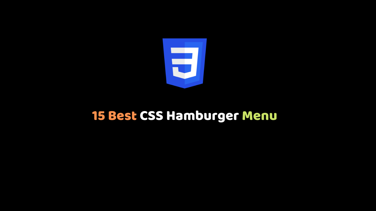 15 Best Css Hamburger Menu Dunebook