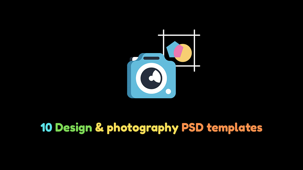 Top 10 Design & Photography PSD templates - Dunebook
