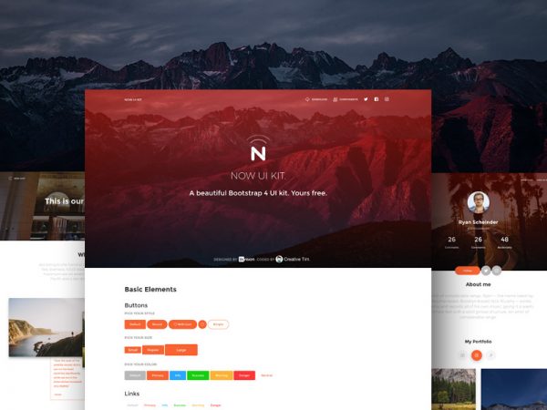 15 Best Bootstrap UI kit - Dunebook