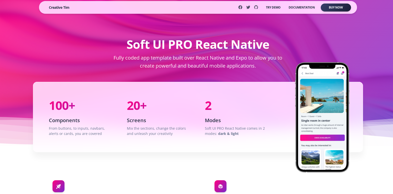 Top 20 React Native UI Kits and themes - Dunebook