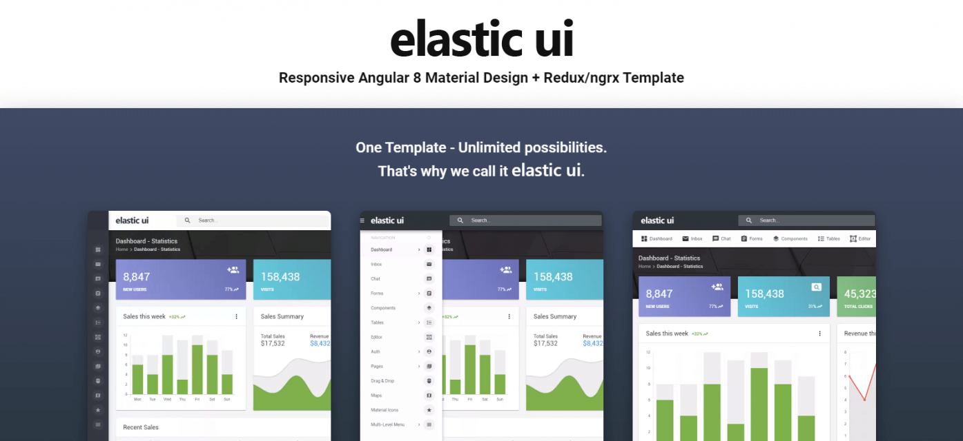 Top 20 Angular Material Design Templates - Dunebook