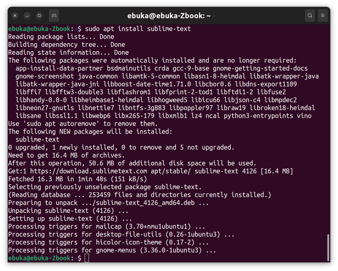 How To Install Sublime Text On Ubuntu Dunebook 9224